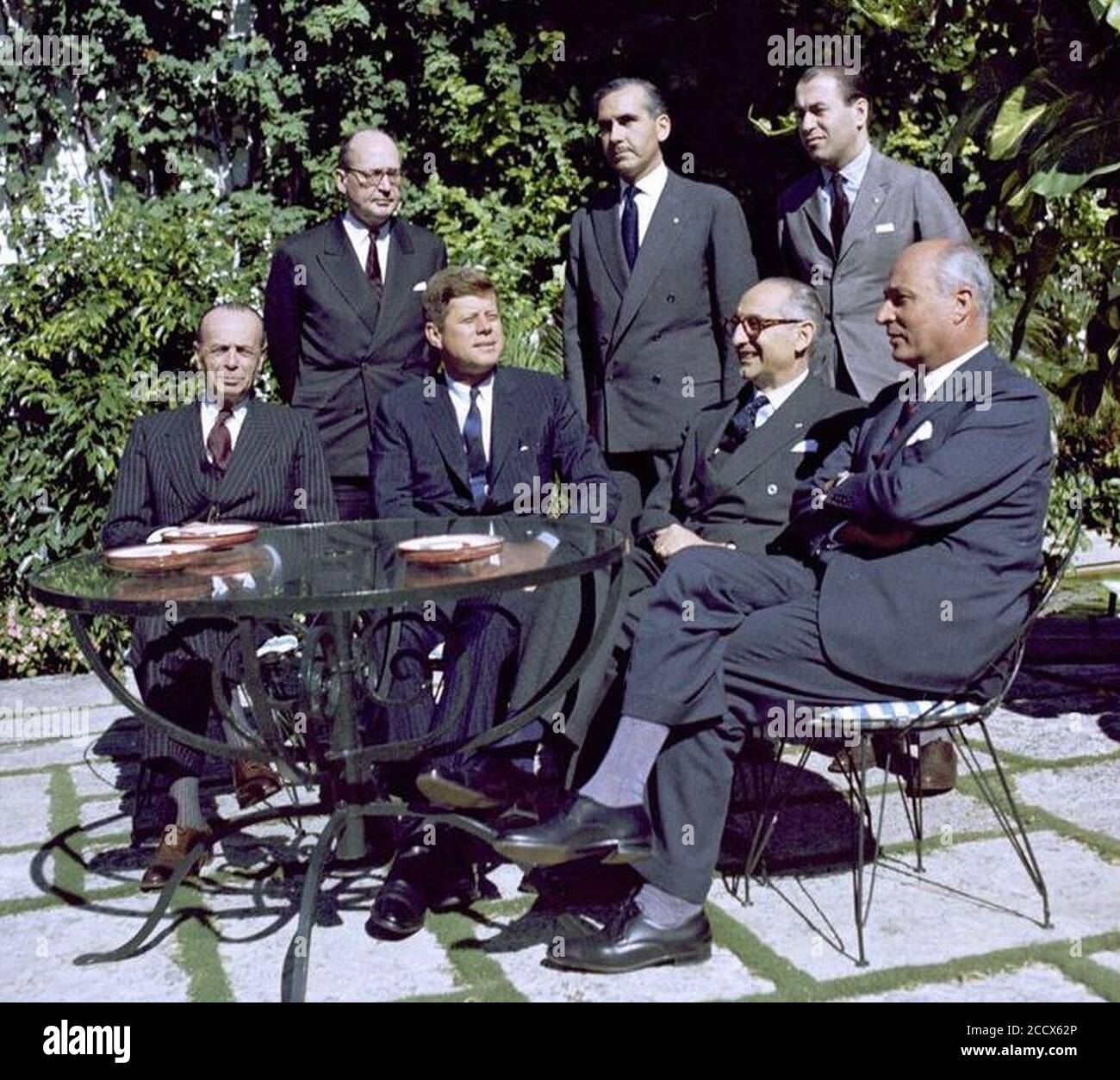 JFK - Meeting with Arturo Frondizi, President of Argentina, in Palm ...