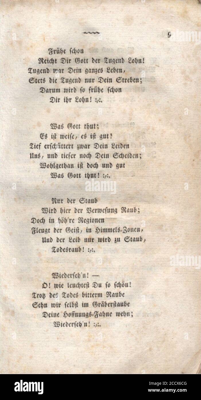 JG Eben Gedichte S 009 Stock Photo - Alamy