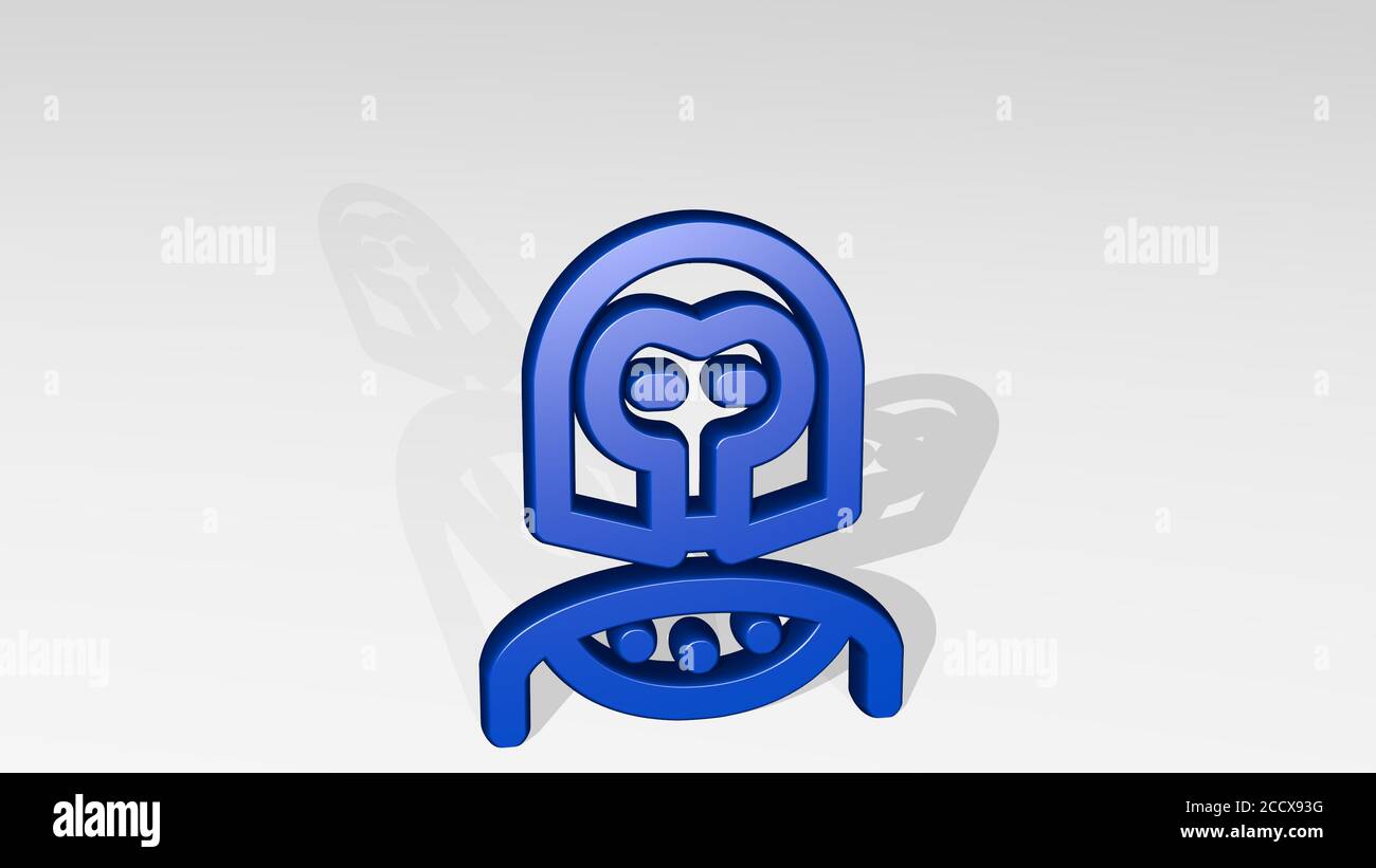 famous character 3D icon casting shadow, 3D illustration Stock Photo ...