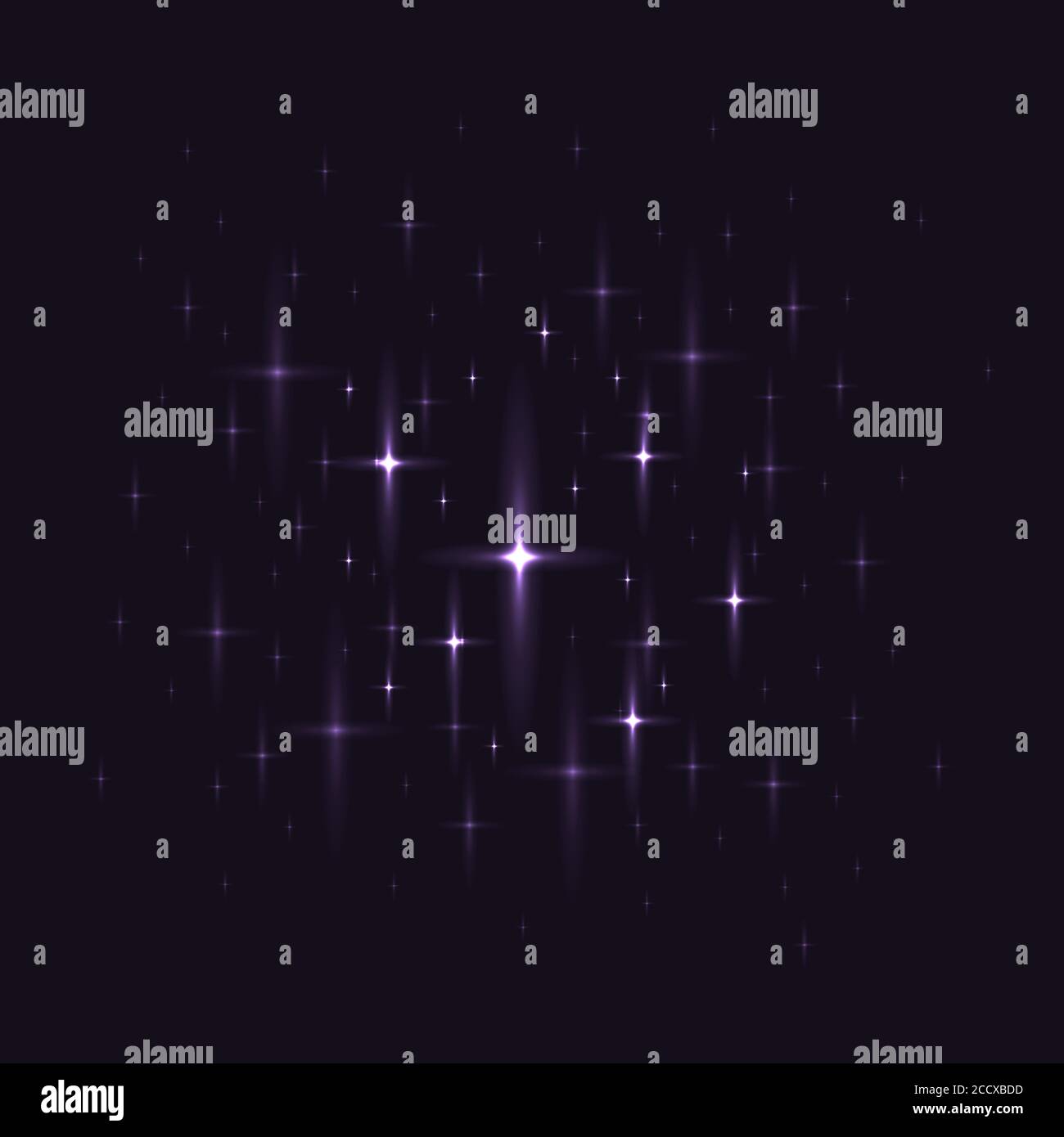 Black background with night sky with stars. Vector pattern for wrapping ...
