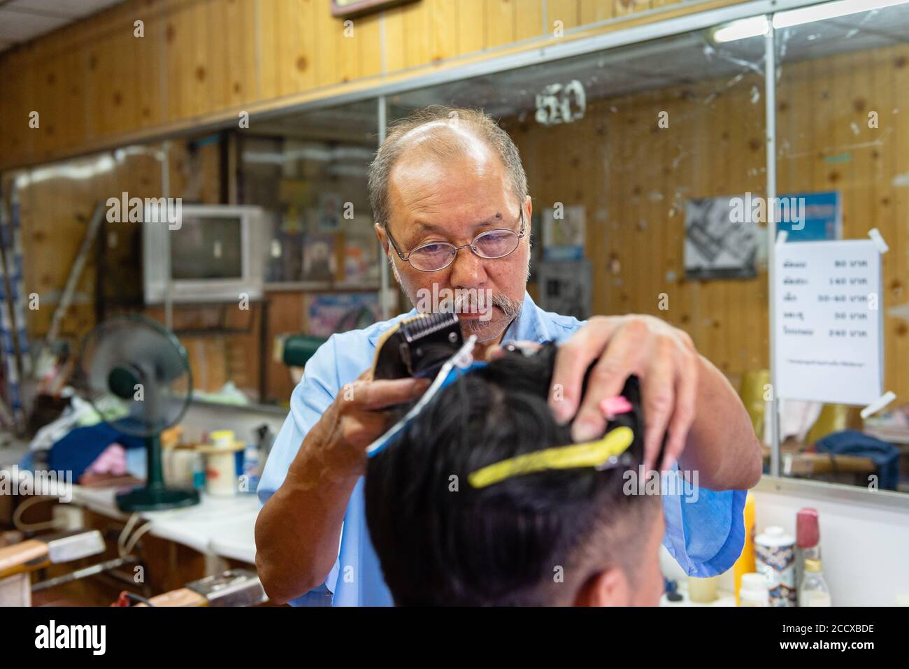 Barber shop in bangkok thailand hi-res stock photography and images - Alamy