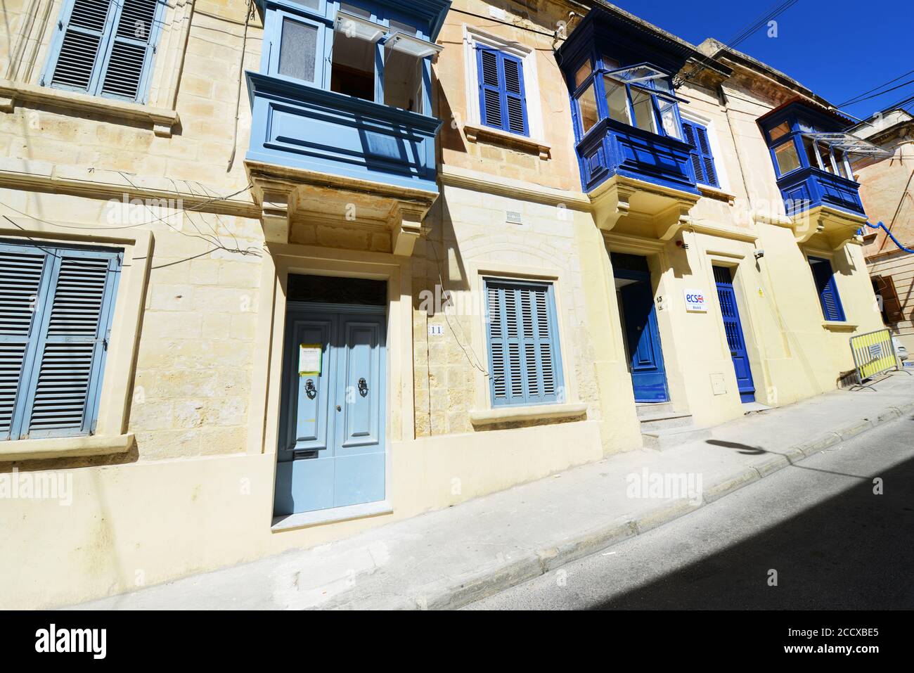 Beautiful old Maltese buildings in Sliema, Malta Stock Photo - Alamy
