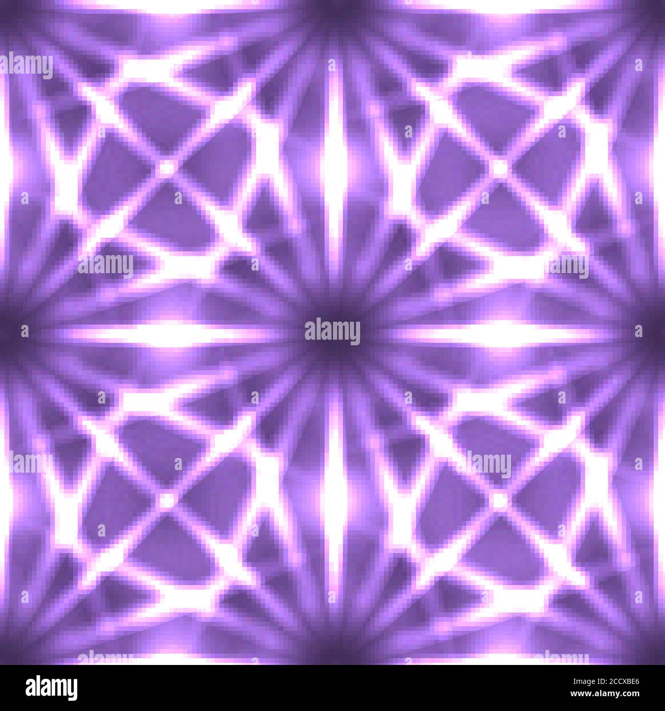 Seamless neon texture from rays and lines on dark background. Vector ...