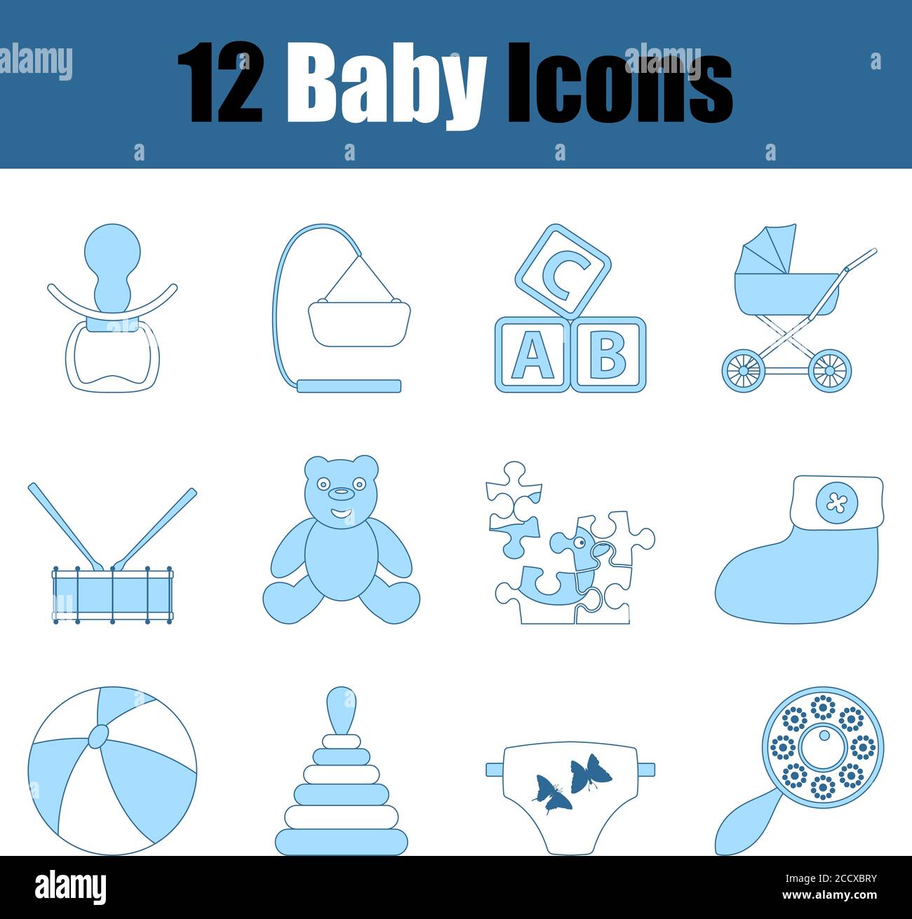 Blue childrens slide Stock Vector Images - Alamy