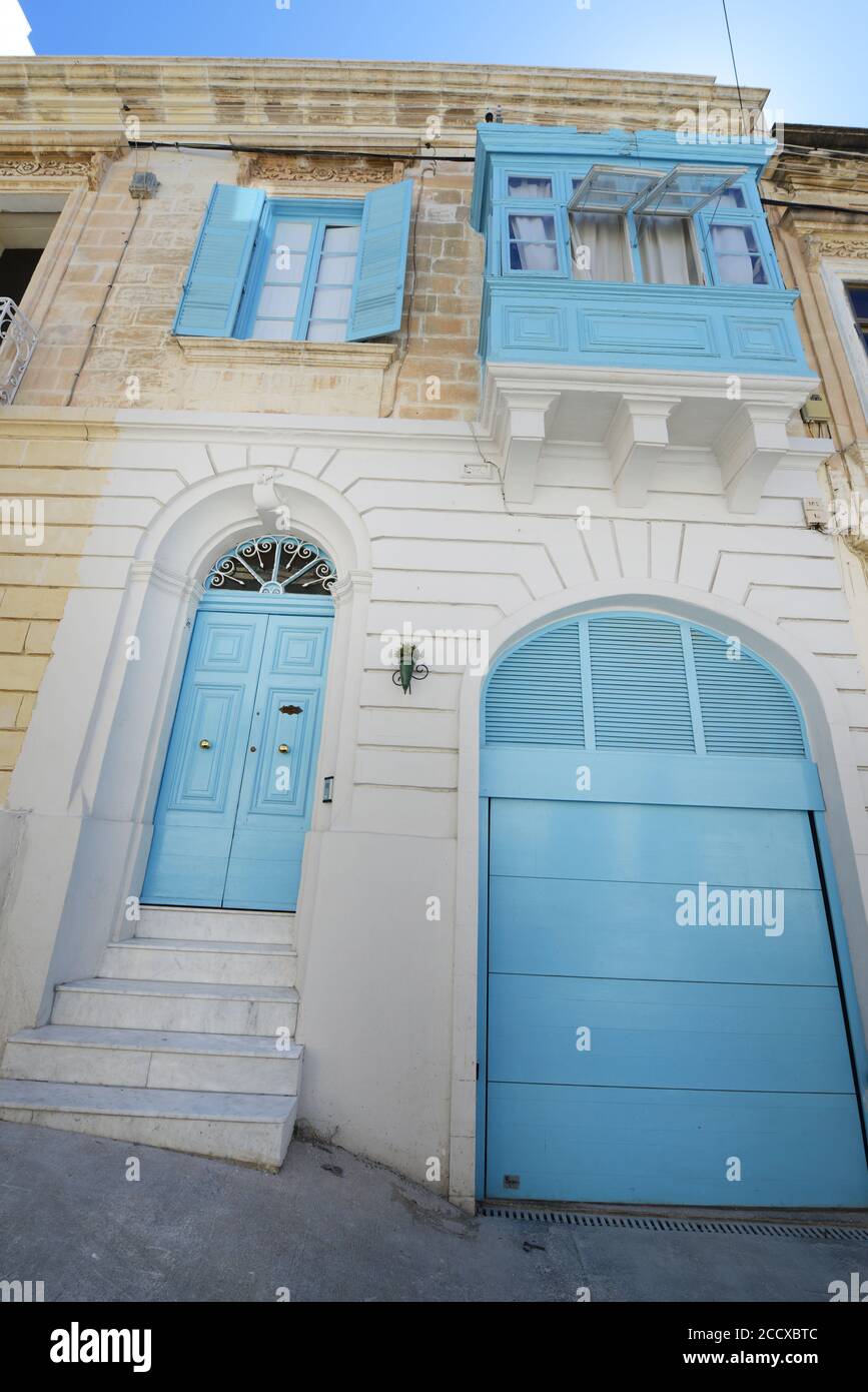 Beautiful old Maltese buildings in Sliema, Malta Stock Photo - Alamy
