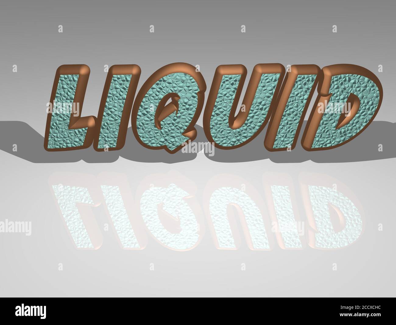 LIQUID 3D text illustrated with light perspective and shades, a picture ...