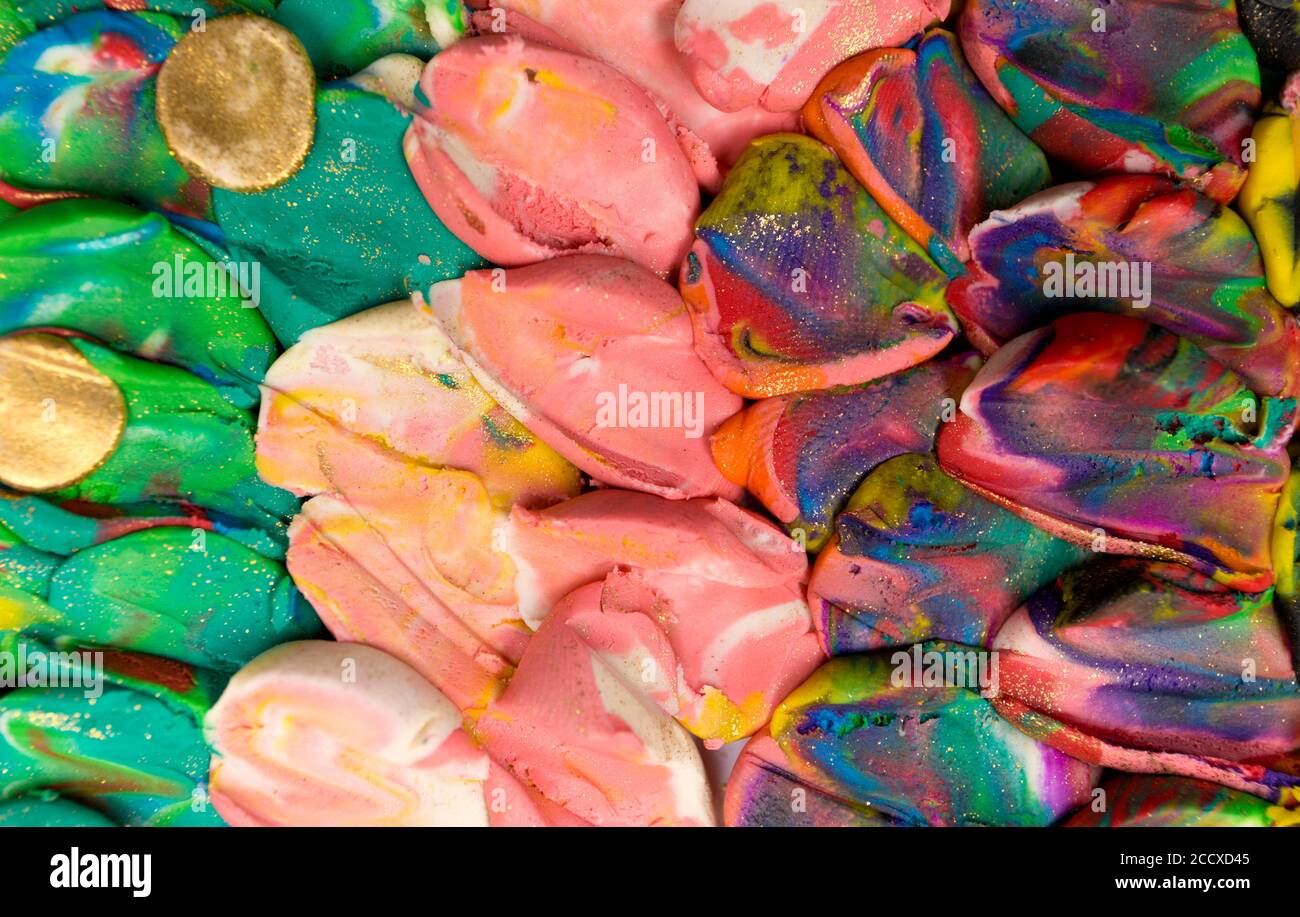 Colorful plasticine scale background. Close up texture Stock Photo - Alamy