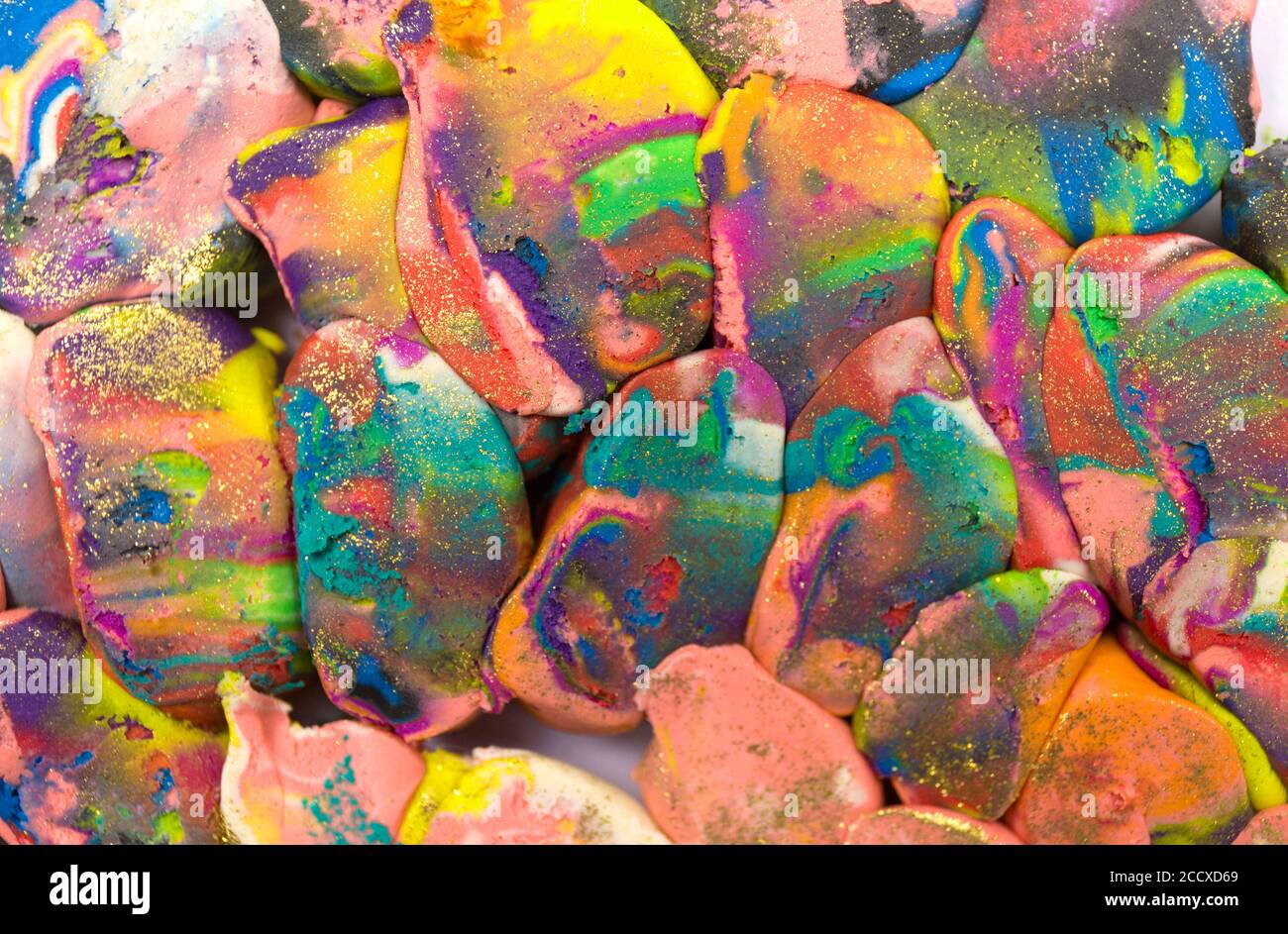 Colorful plasticine scale background. Close up texture Stock Photo - Alamy