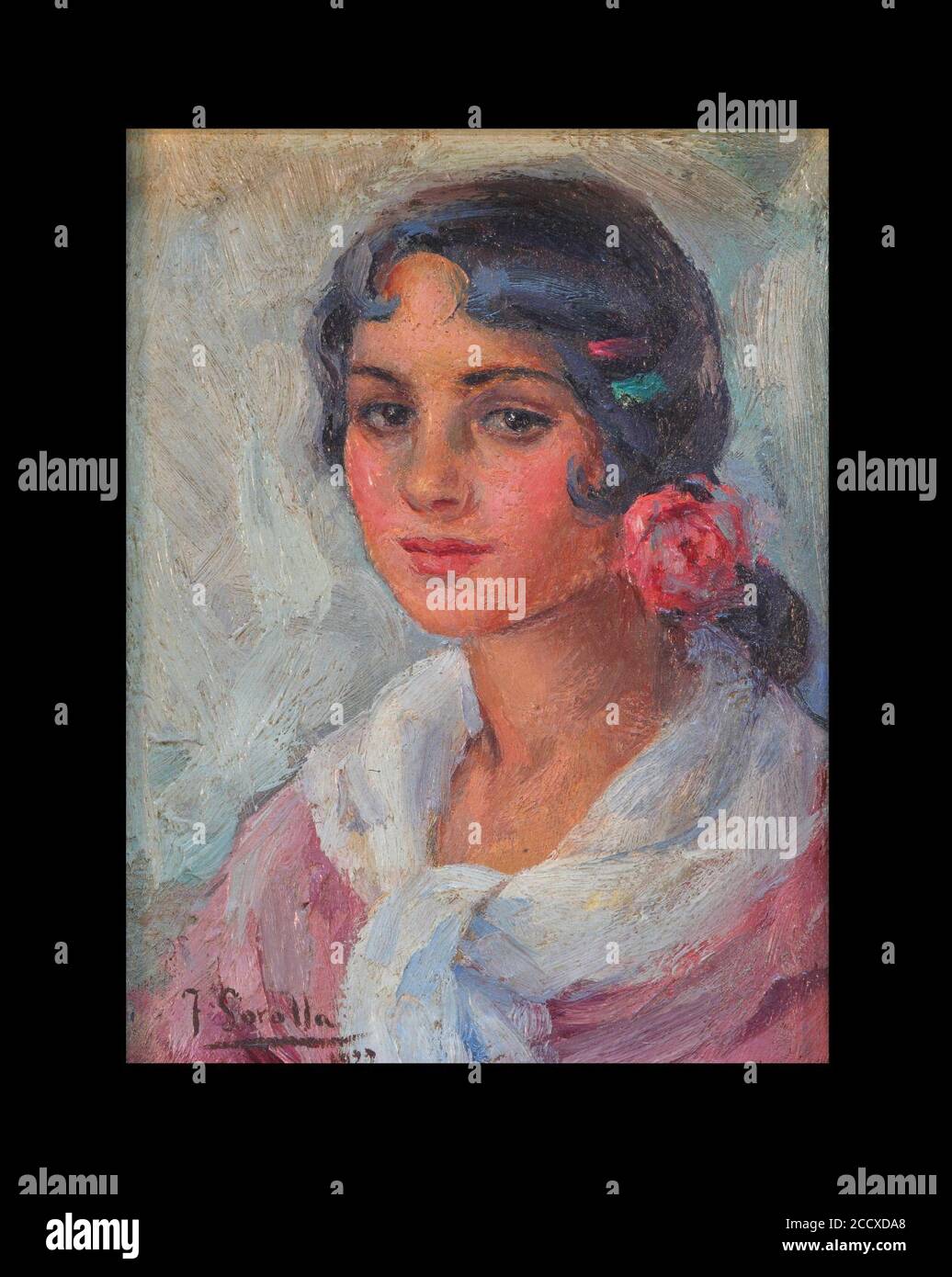 Joaquín Sorolla Y Bastida - Portrait of a Woman Stock Photo - Alamy