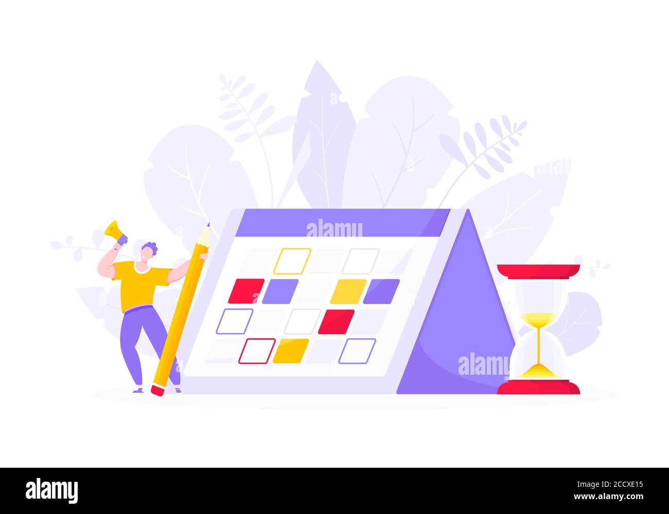 Calendar planning schedule business concept vector illustration Stock ...