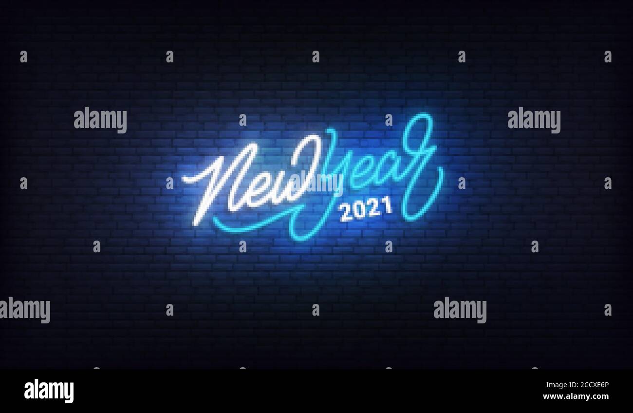 2021 neon Stock Vector Images - Alamy