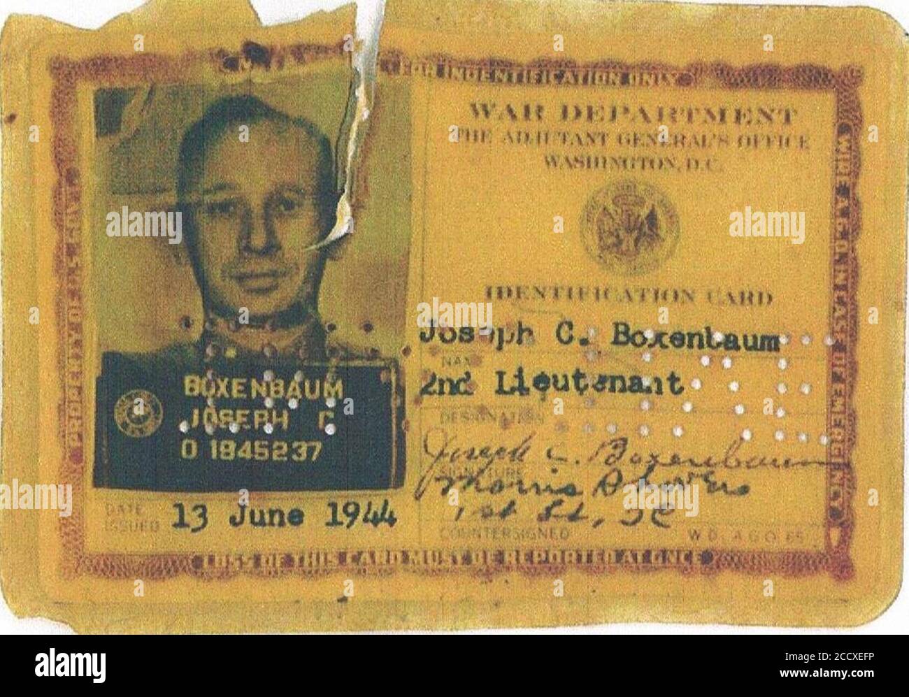 Historic id card hi-res stock photography and images - Alamy