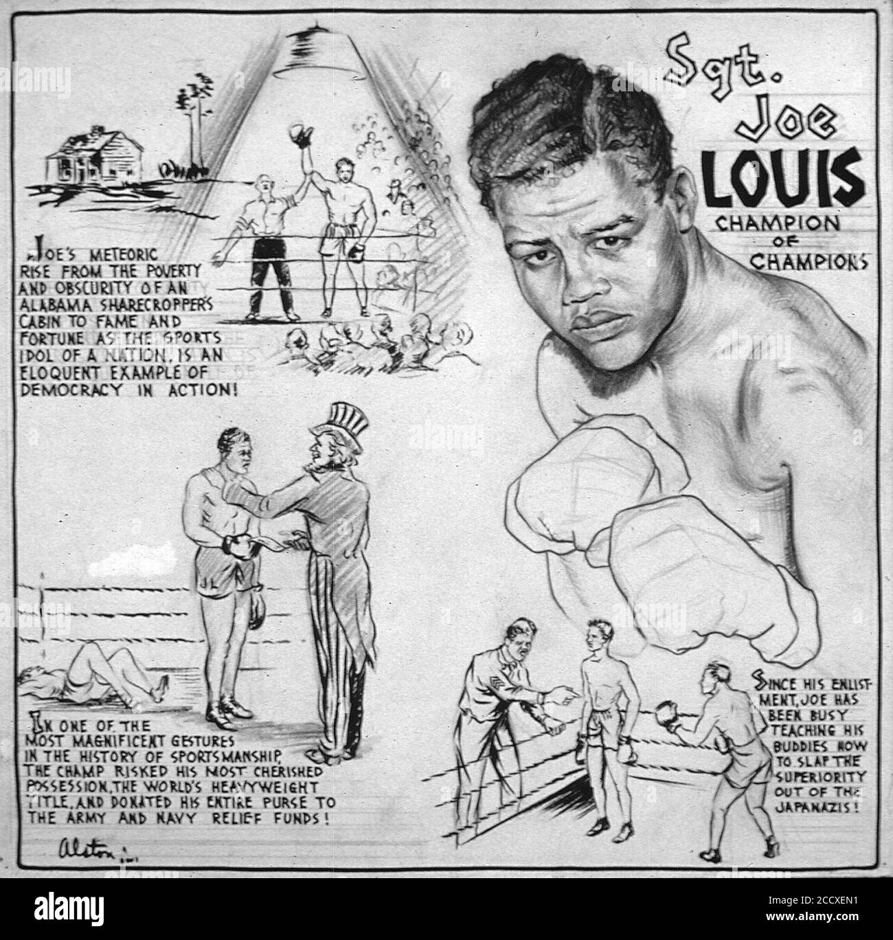 Joe Louis by Alston Stock Photo - Alamy