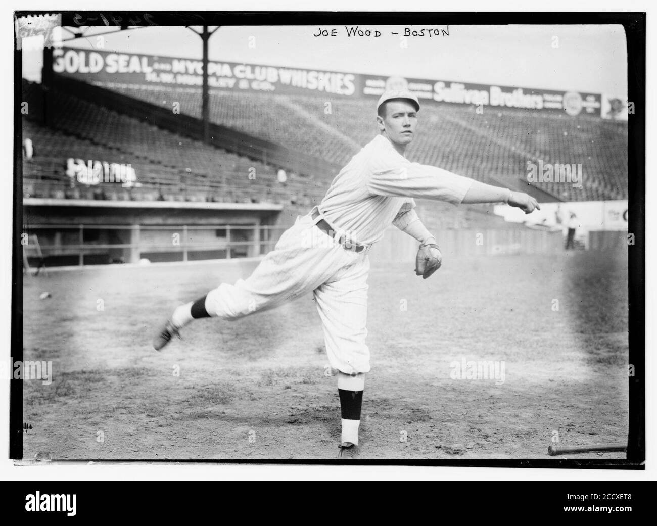 Joe Wood, Boston AL at Fenway Park, Boston (baseball Stock Photo - Alamy
