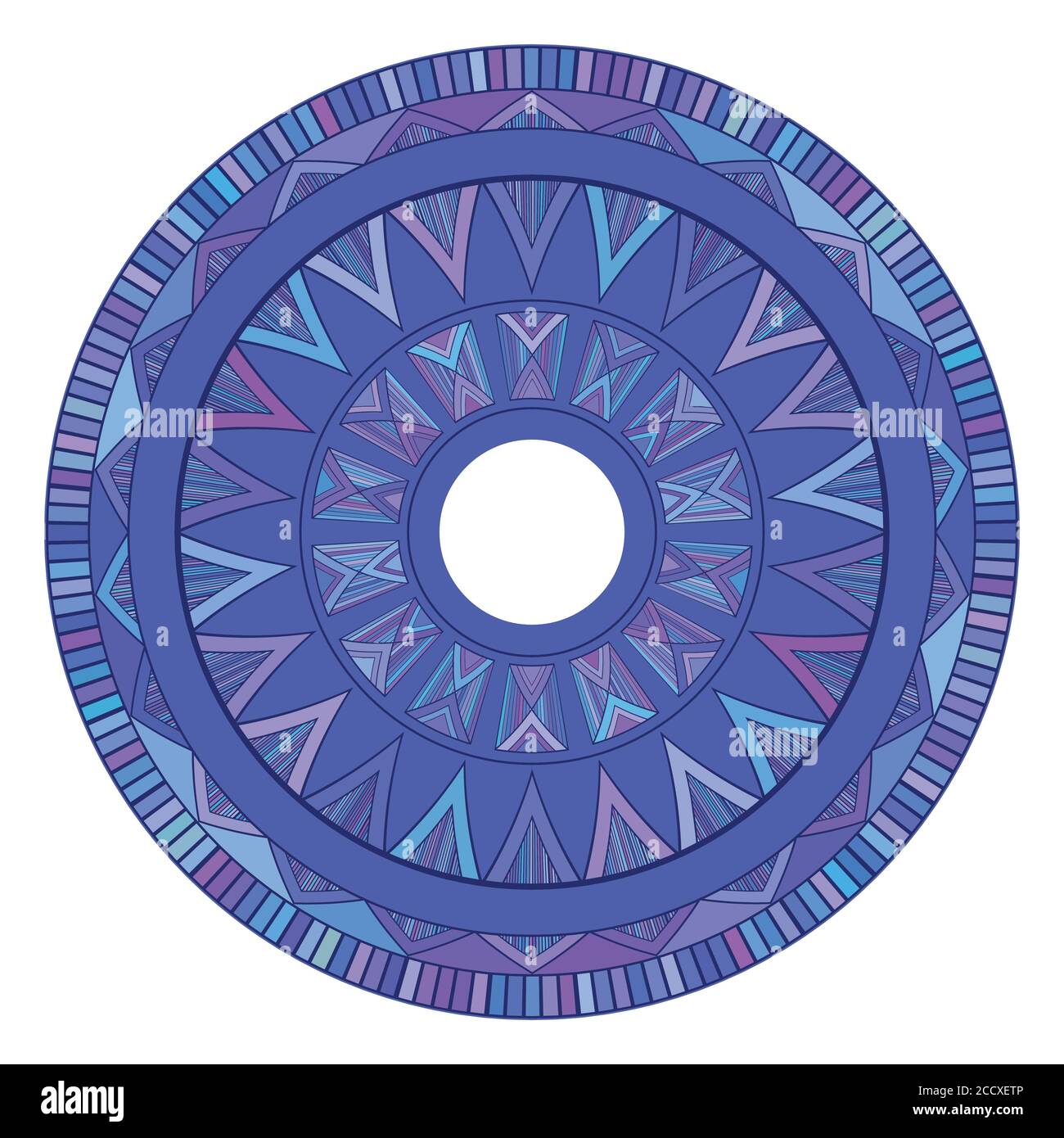 Round boho ornament. Native pattern. Vector element for your creativity ...