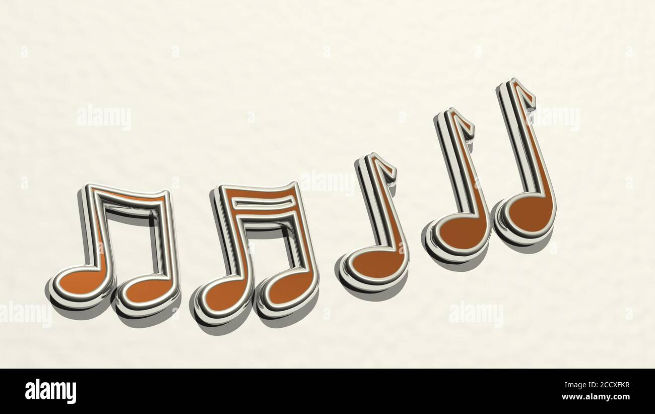 music playing 3D drawing icon, 3D illustration Stock Photo - Alamy