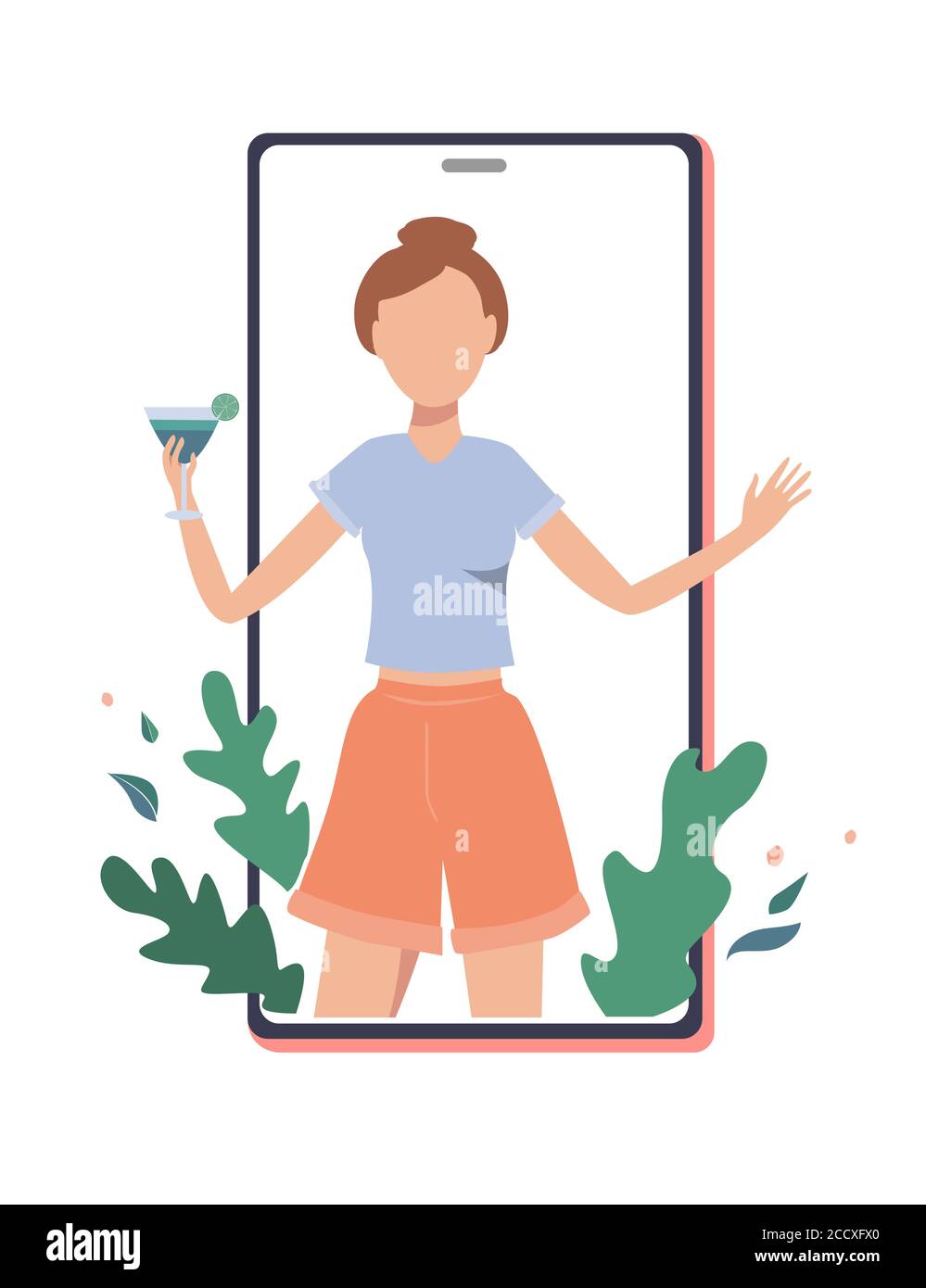 Home fun friends meeting Stock Vector Images - Alamy