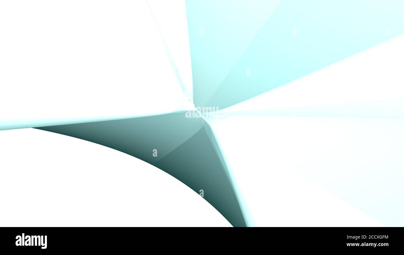 Chaotic 3D abstract light background of curved geometrical patterns of ...