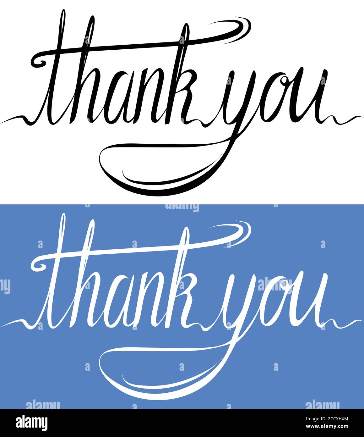Handwritten Thank You Letter Stock Vector Images - Alamy