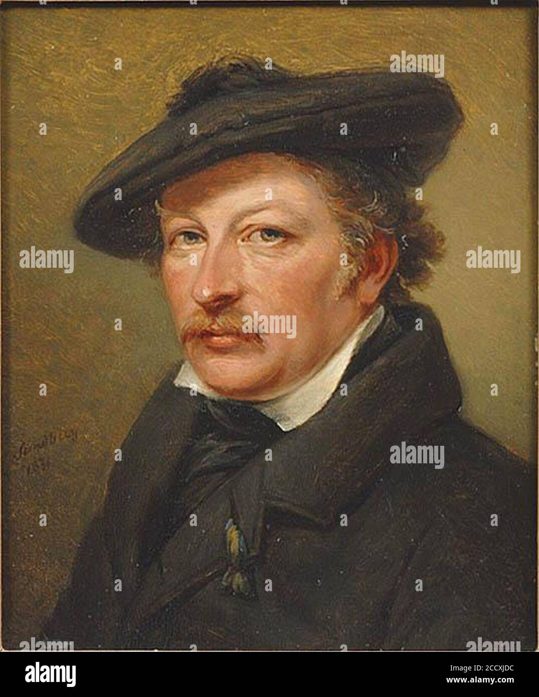 Johan Gustaf Sandberg-portrait of Olof Johan Södermark Stock Photo - Alamy