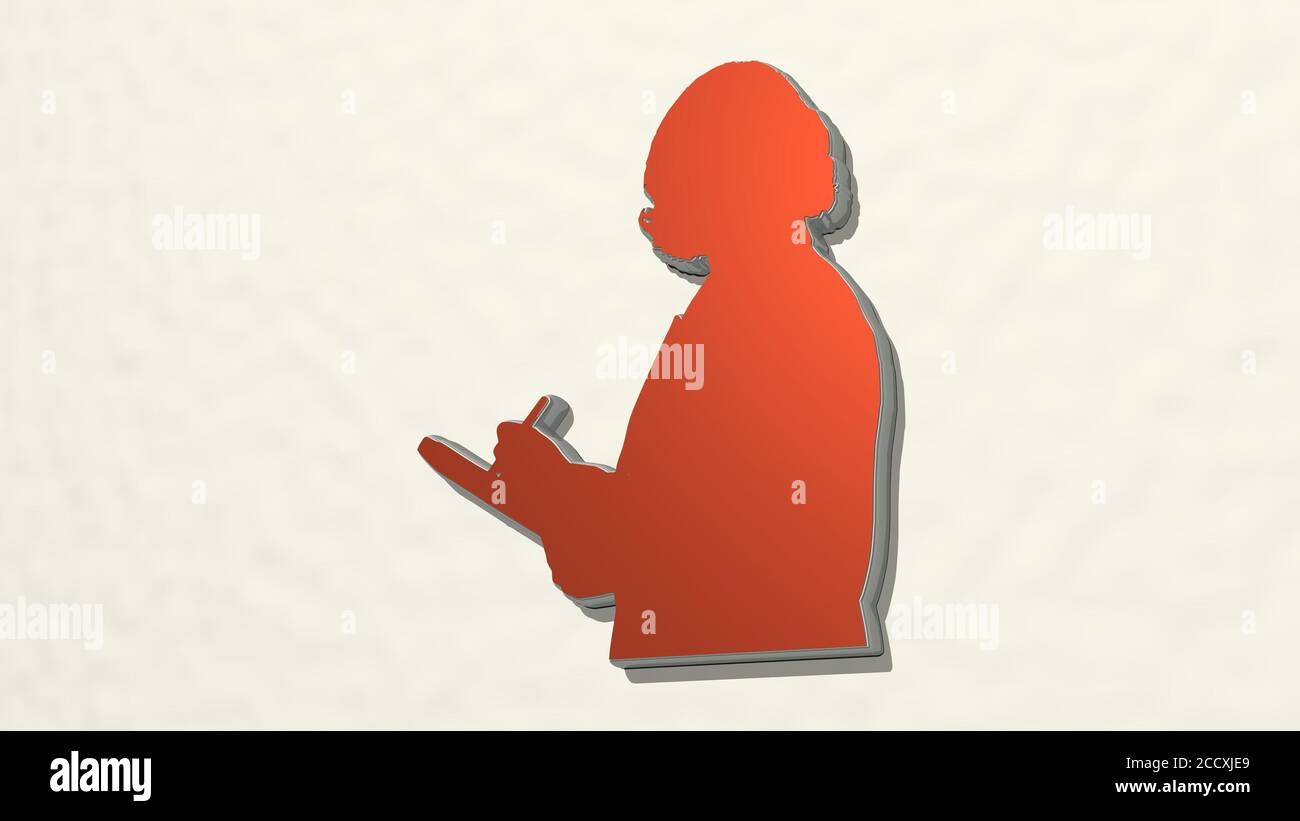 TAKING NOTES 3D drawing icon, 3D illustration Stock Photo - Alamy