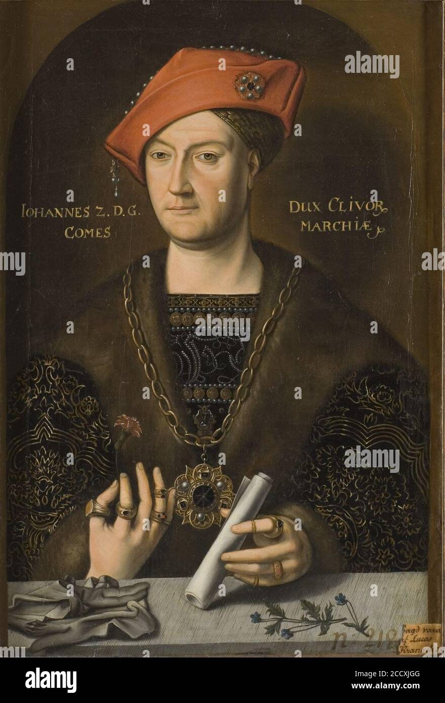 Johan II, 1458-1521, hertig av Cleve - cropped Stock Photo - Alamy
