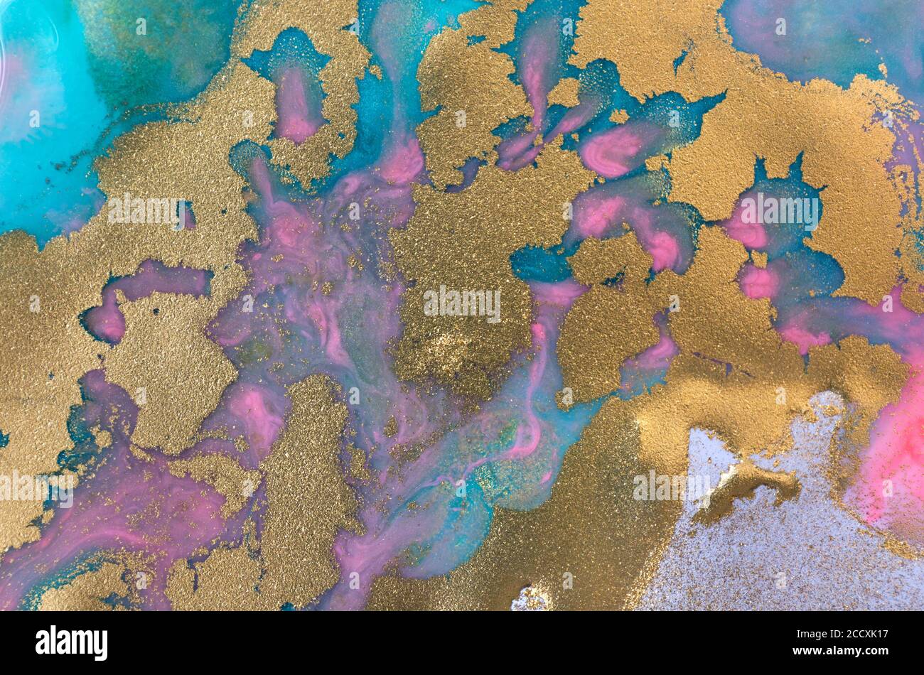 Gold and pink particles hi-res stock photography and images - Alamy