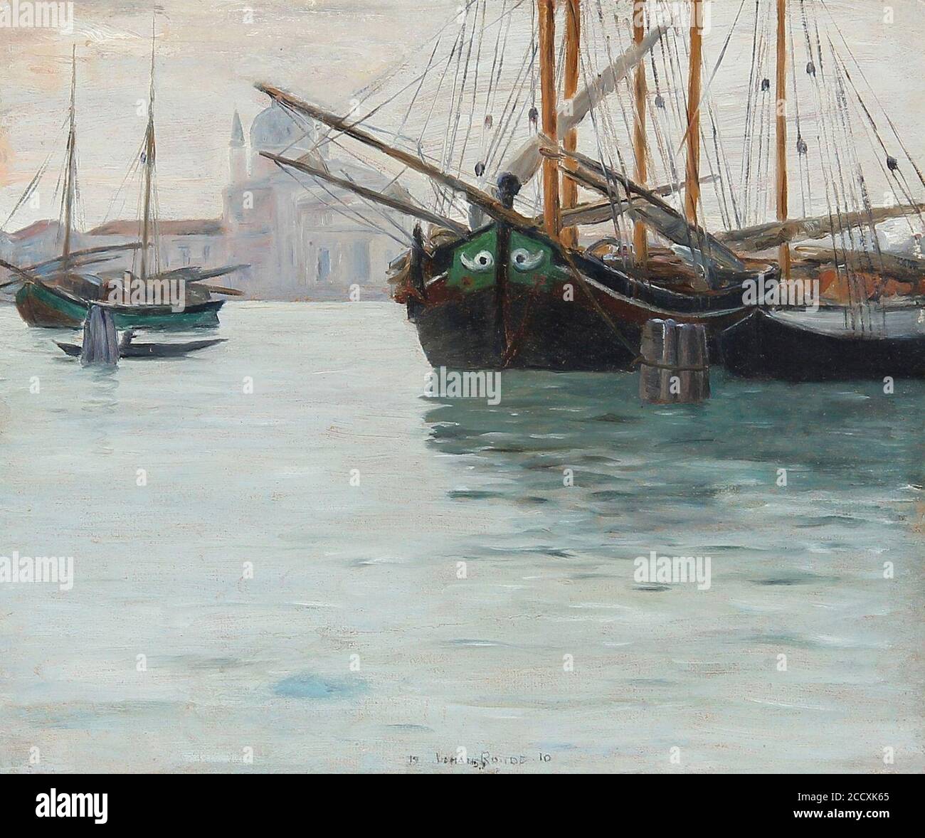 Johan Rohde - Den store Kanal i Venedig Stock Photo - Alamy