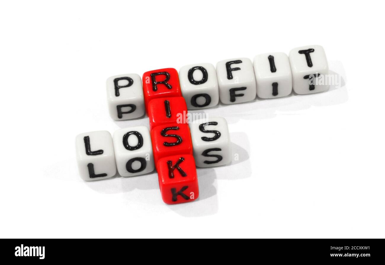 profit and loss business risk concept Stock Photo - Alamy