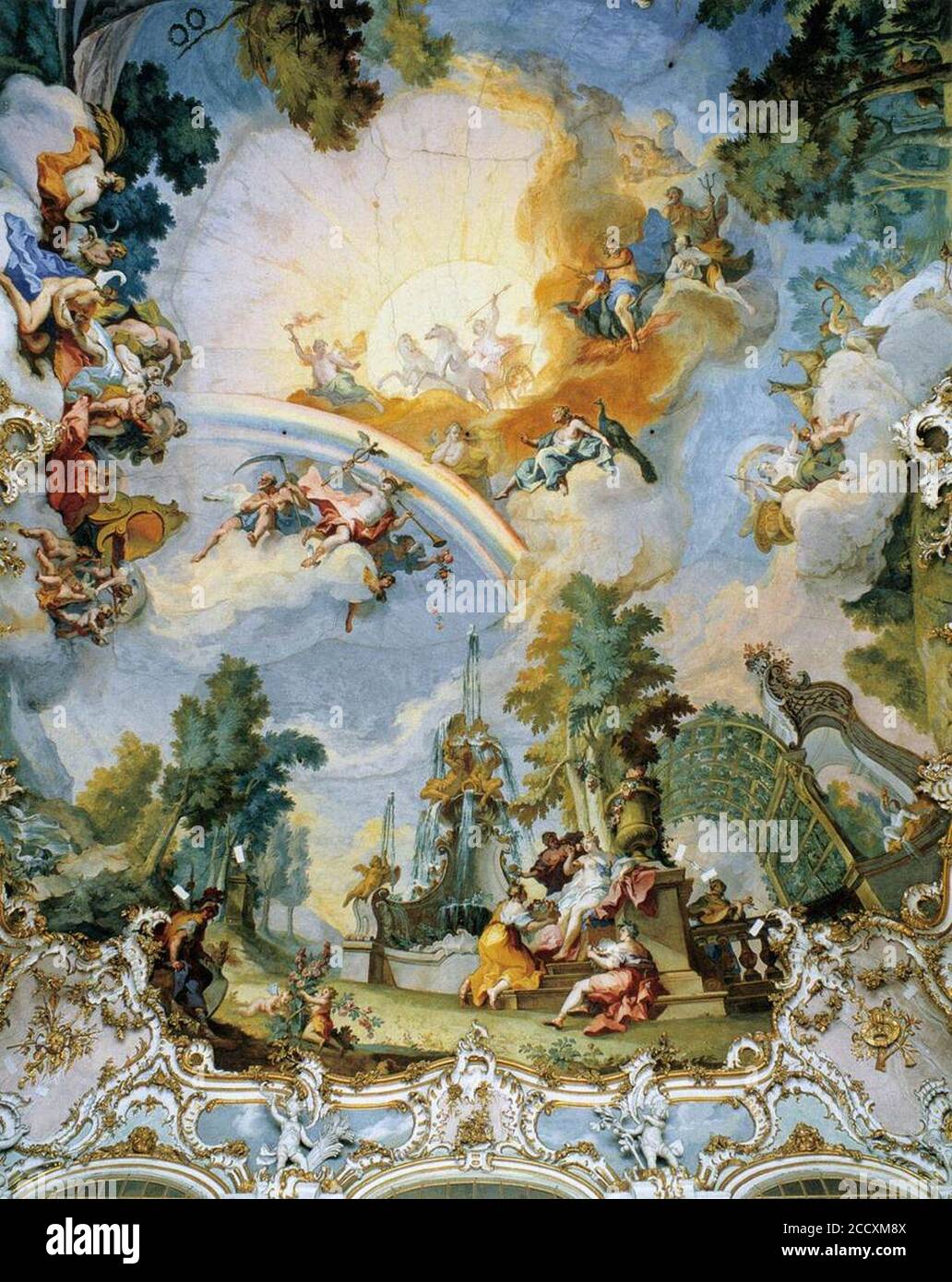 Johann Baptist Zimmermann - The Nymph, as Symbol of Nymphenburg Stock ...