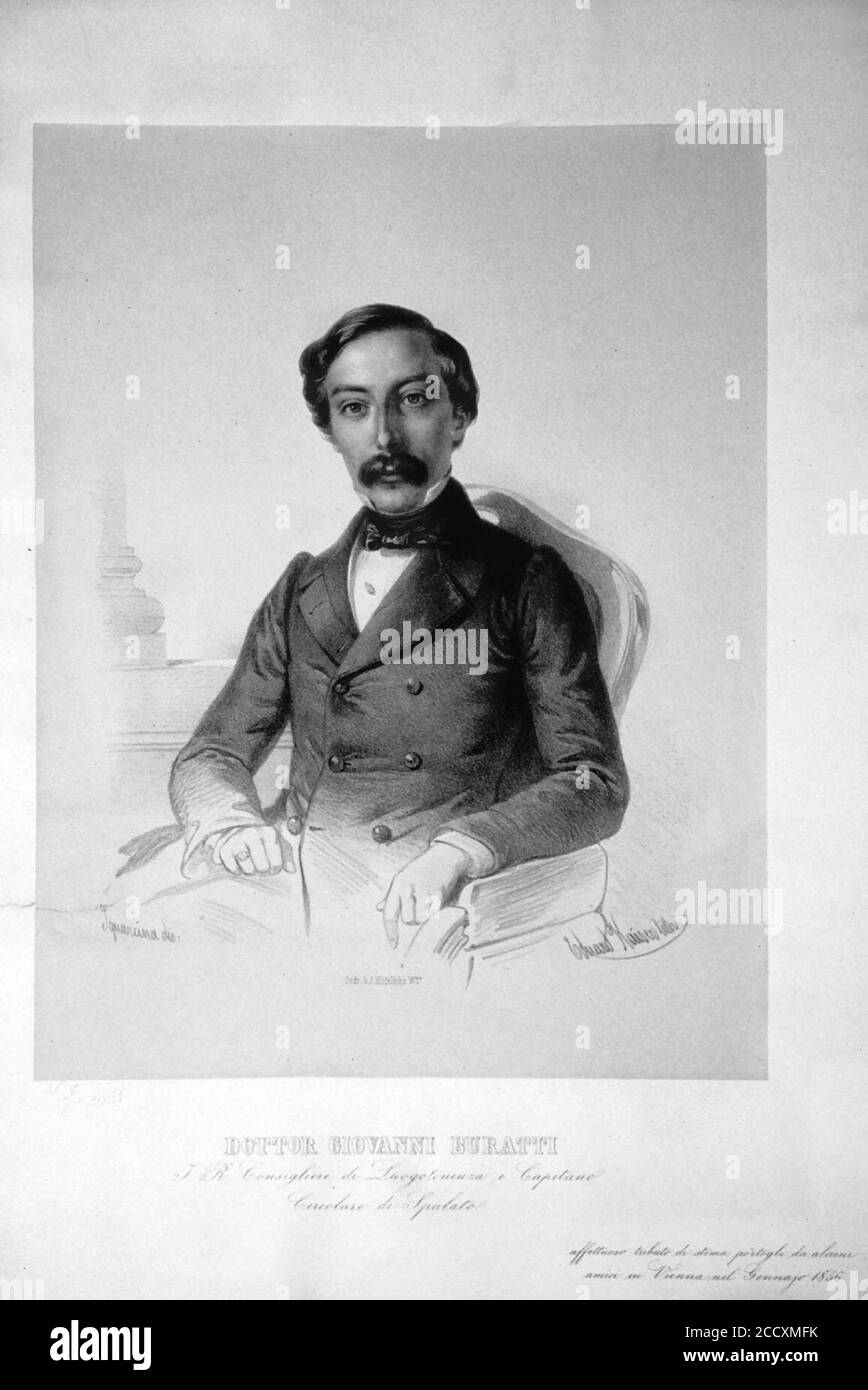 Johann Buratti Litho Stock Photo - Alamy