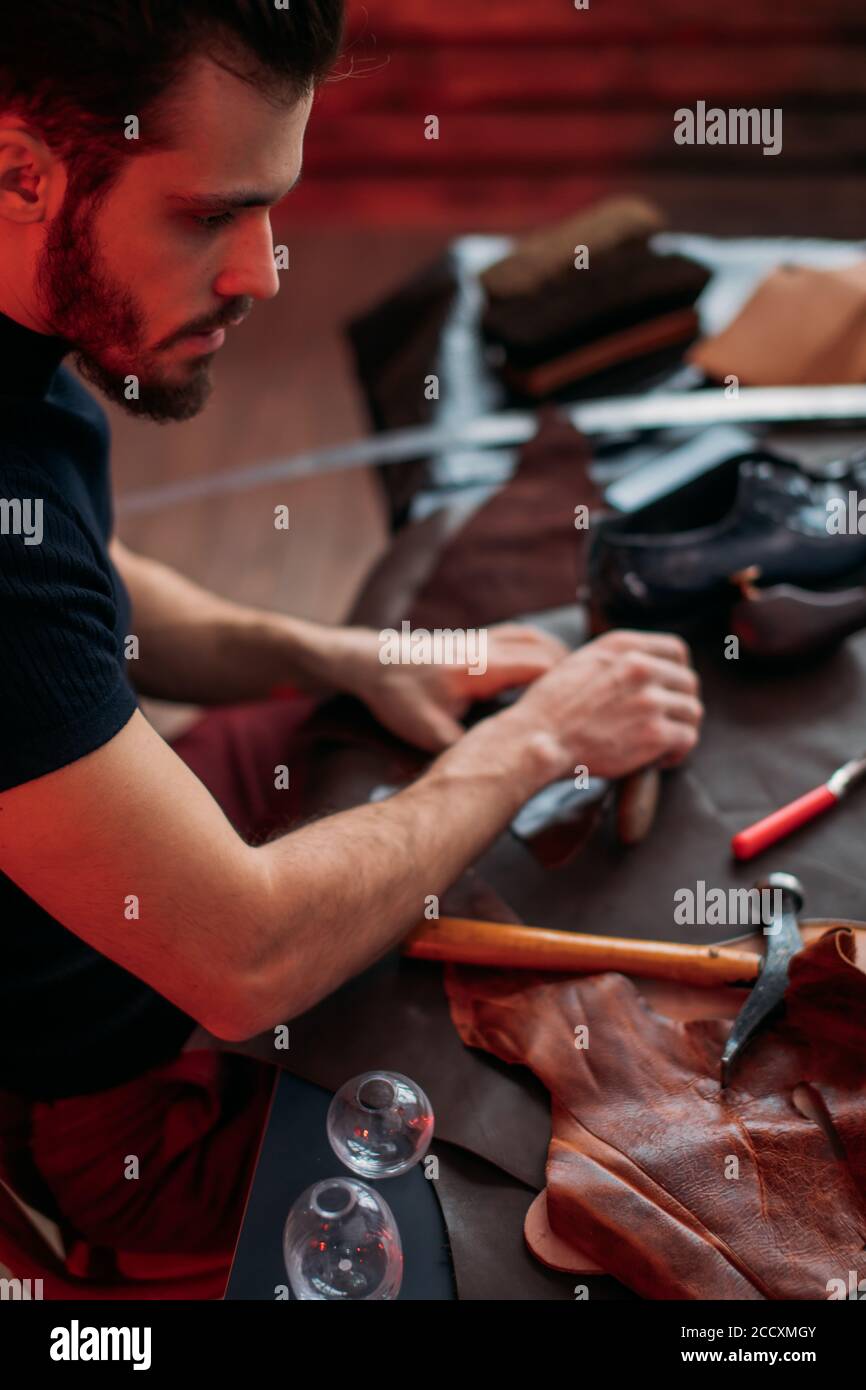 Shoemaking equipment hi-res stock photography and images - Alamy