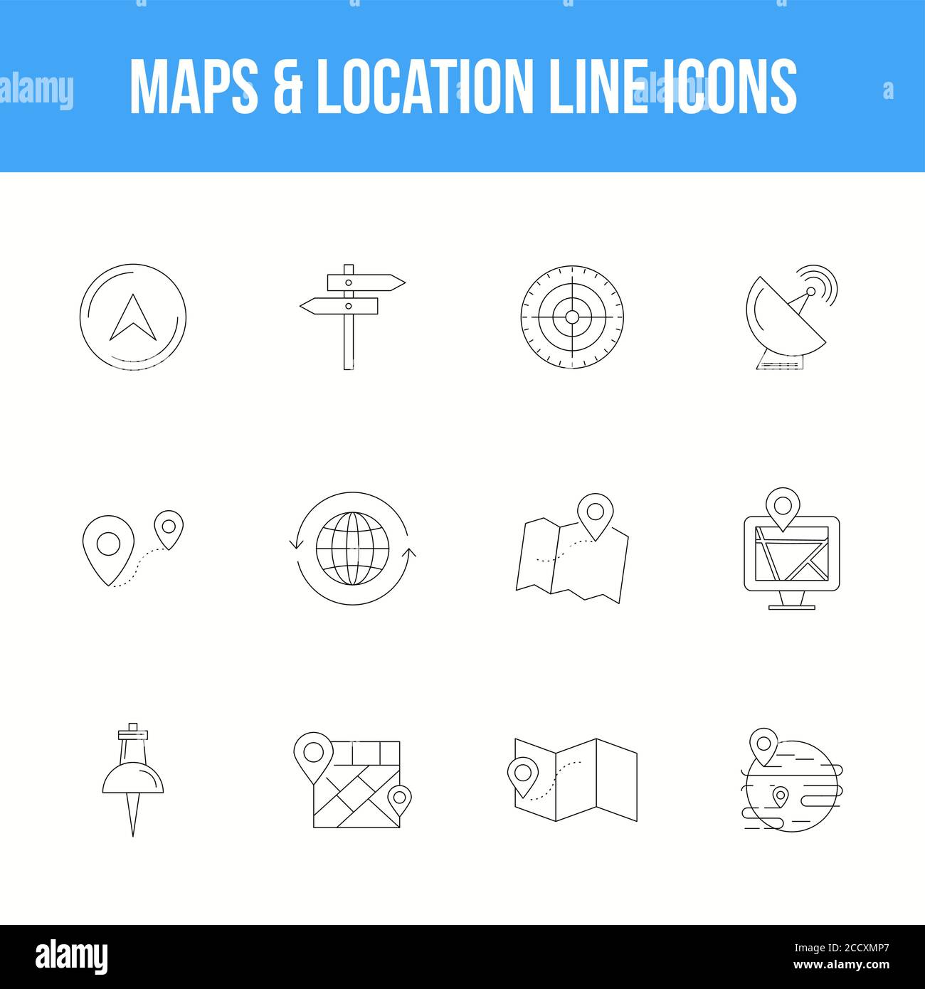 Dish maps hi-res stock photography and images - Alamy