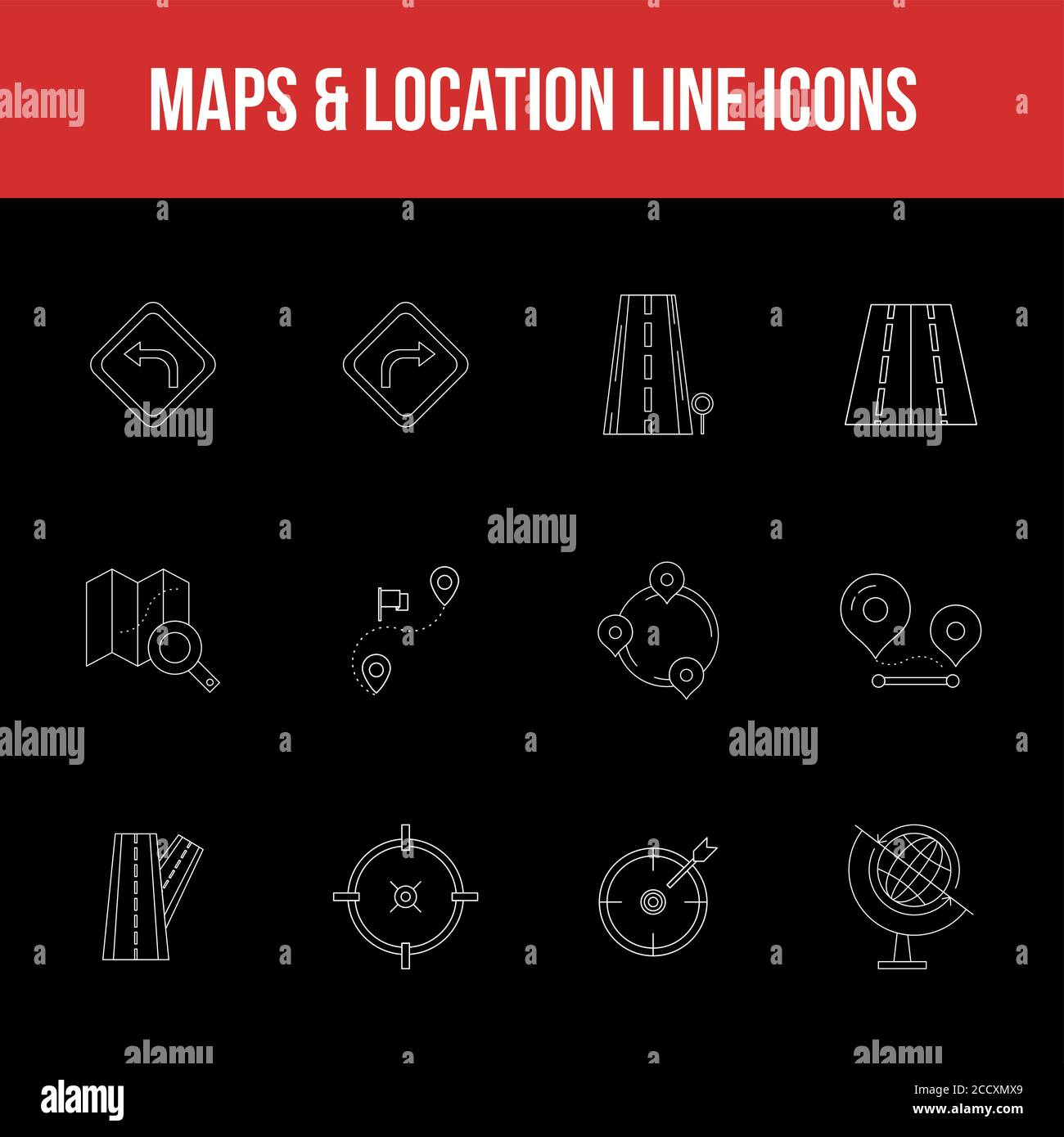 For two maps Stock Vector Images - Alamy