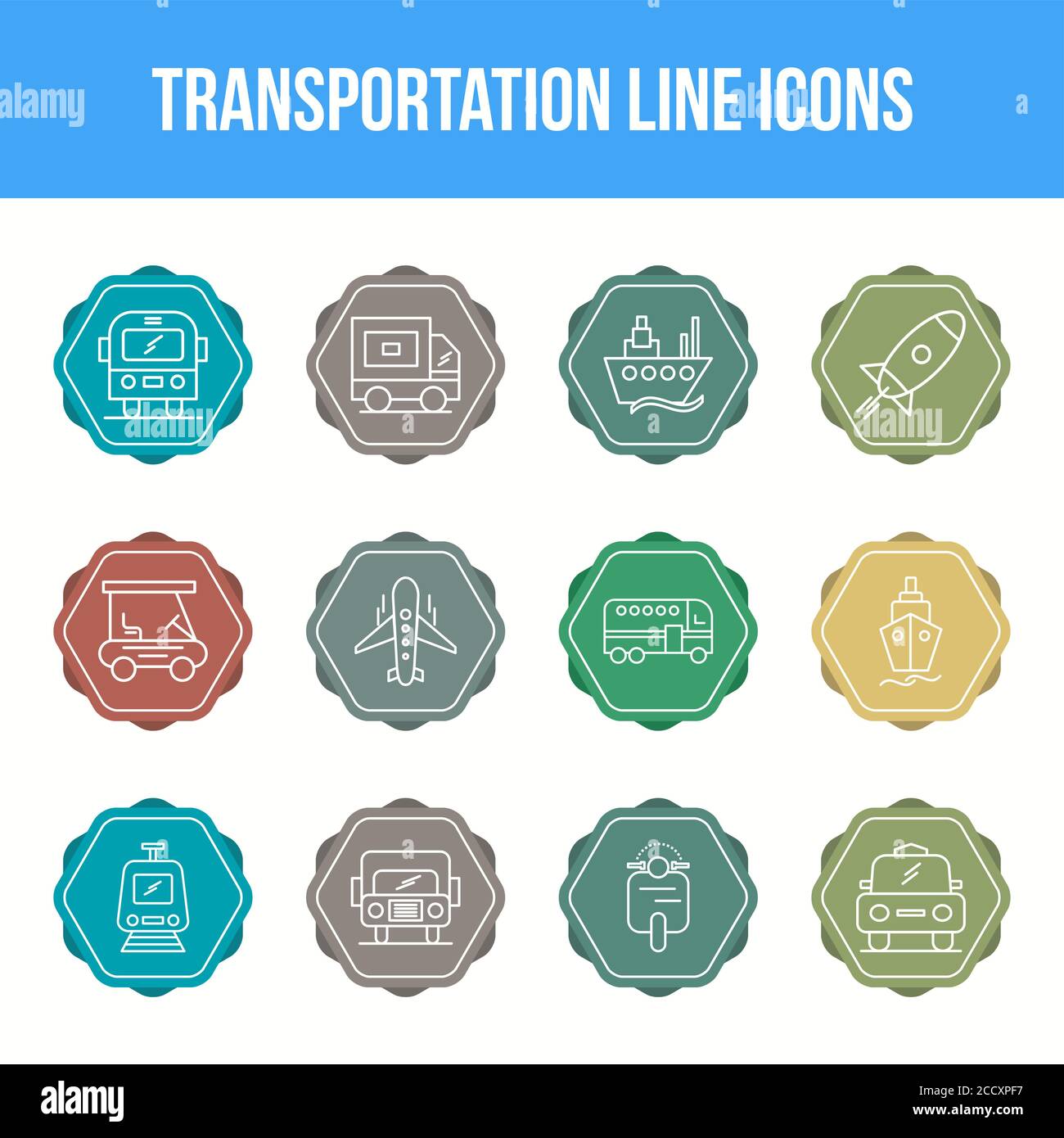 Scooter delivery line icon Stock Vector Images - Alamy