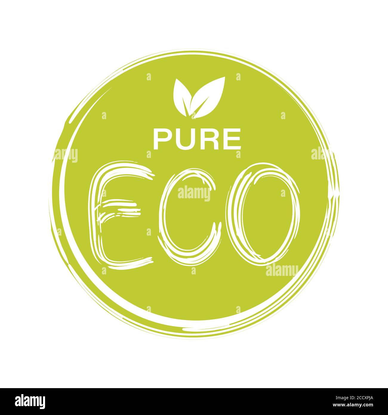 Emblem, sign for packages, natural products and health food stores ...