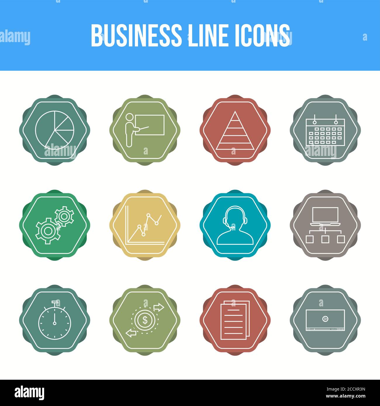 Business pie chart documents Stock Vector Images - Alamy