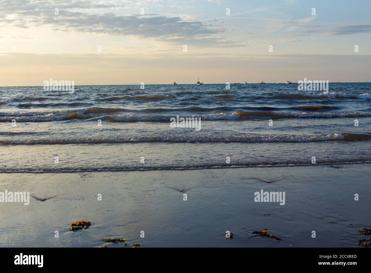 Long empty sandy beach hi-res stock photography and images - Alamy
