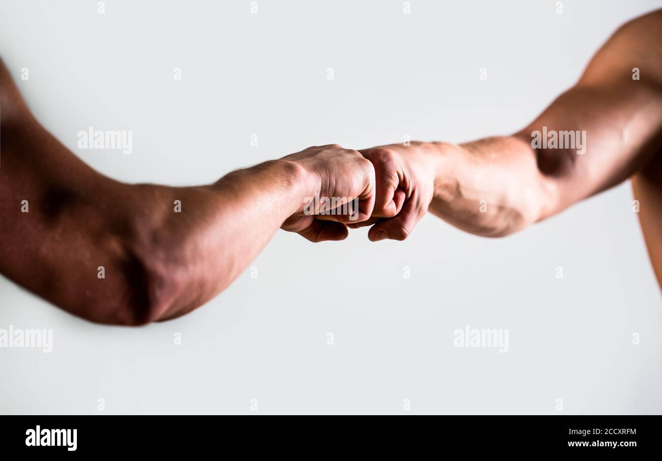 Bump fist hi-res stock photography and images - Alamy