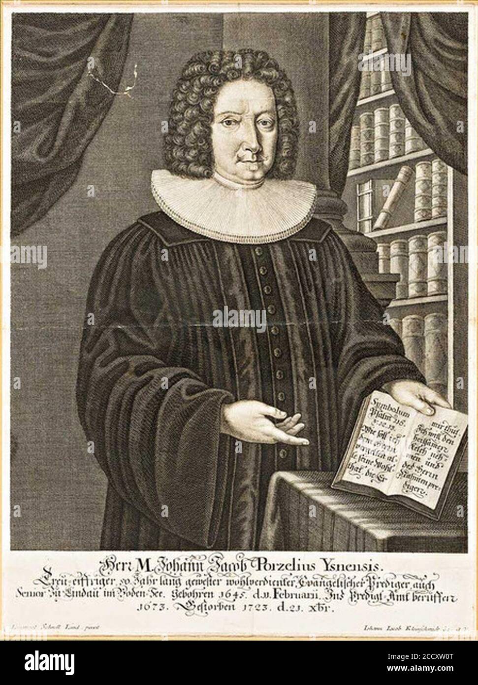 Johann Jacob Porzelius Stock Photo - Alamy