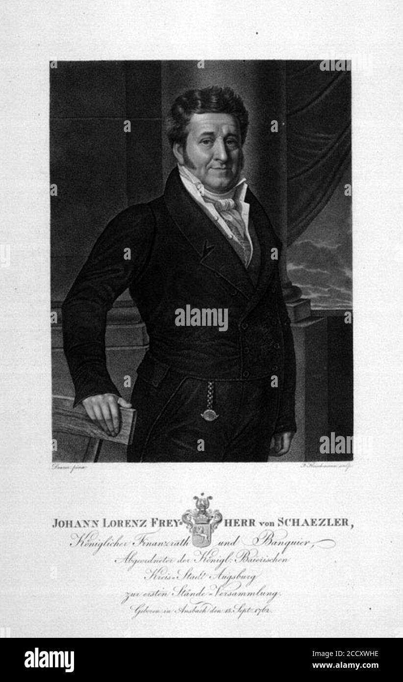 Johann Lorenz Schaezler - Bankier und Unternehmer Stock Photo - Alamy
