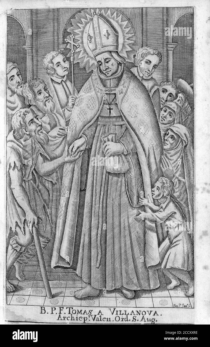 Johann philips jansen-santo tomas de villanueva Stock Photo - Alamy