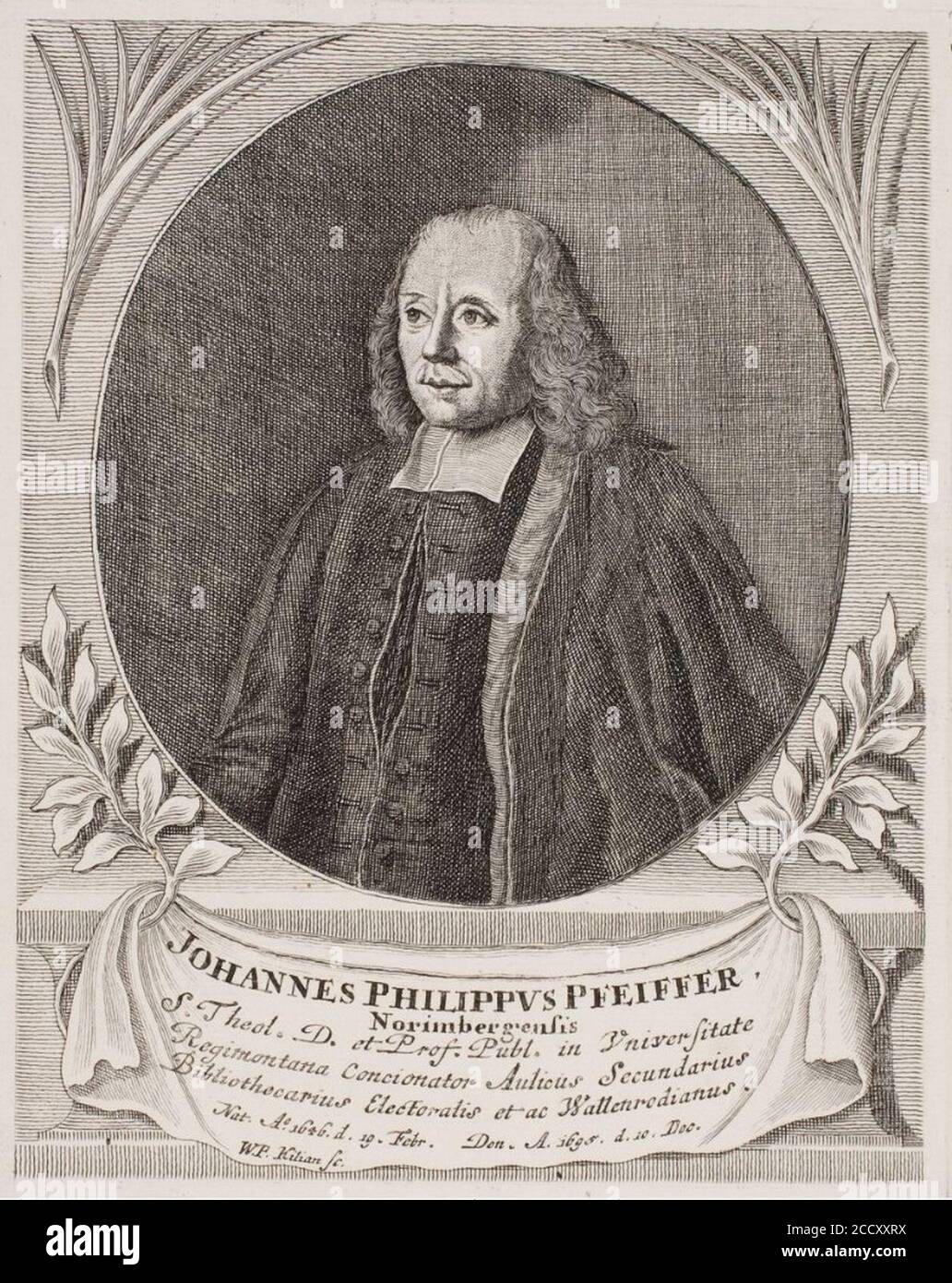 Johann Philipp Pfeiffer (Wolfgang Philipp Kilian Stock Photo - Alamy