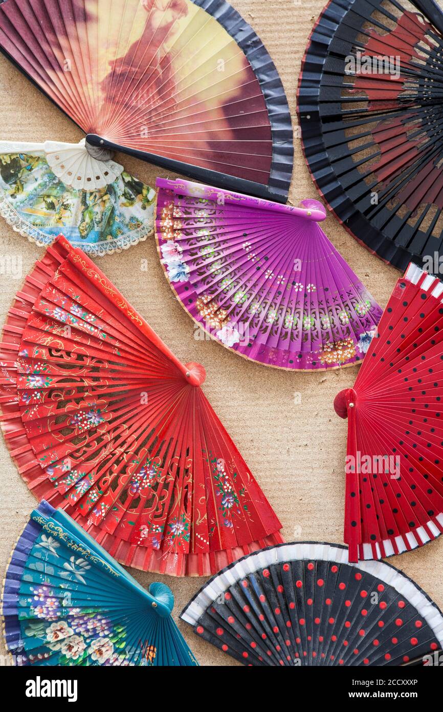 Handmade fans as souvenir hi-res stock photography and images - Alamy