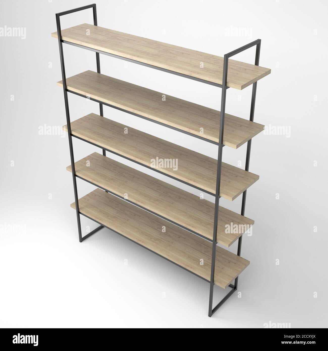 3d illustration of a modern loft-style rack Stock Photo - Alamy