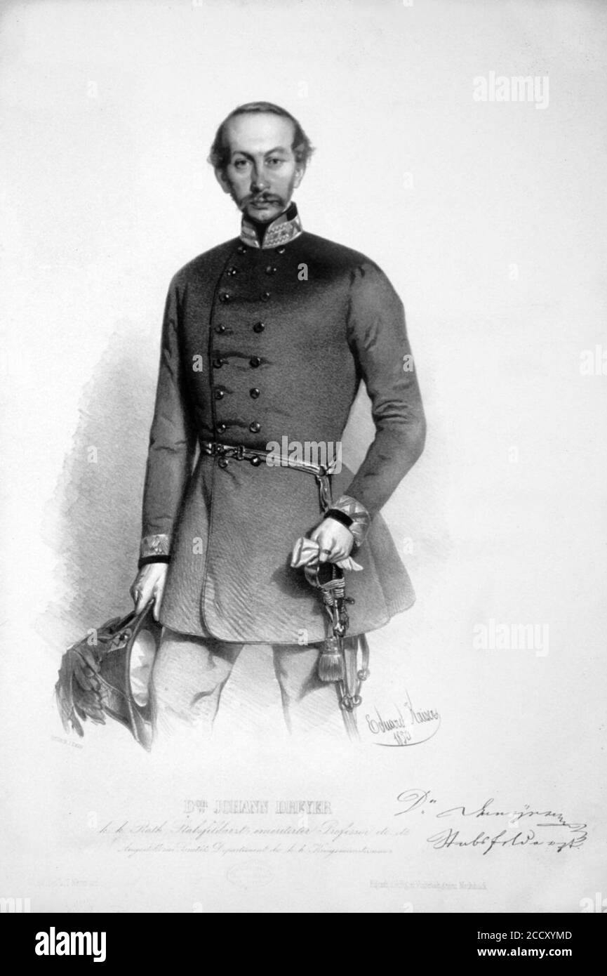 Johann Traugott Dreyer Litho von Kaiser Stock Photo - Alamy