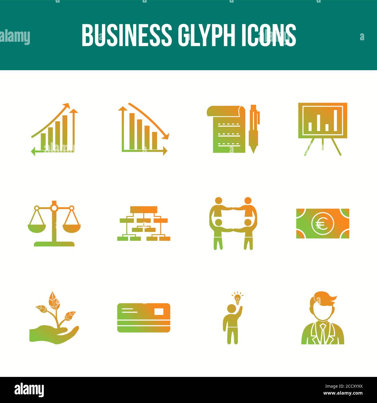 Idea work glyph icon Stock Vector Images - Alamy