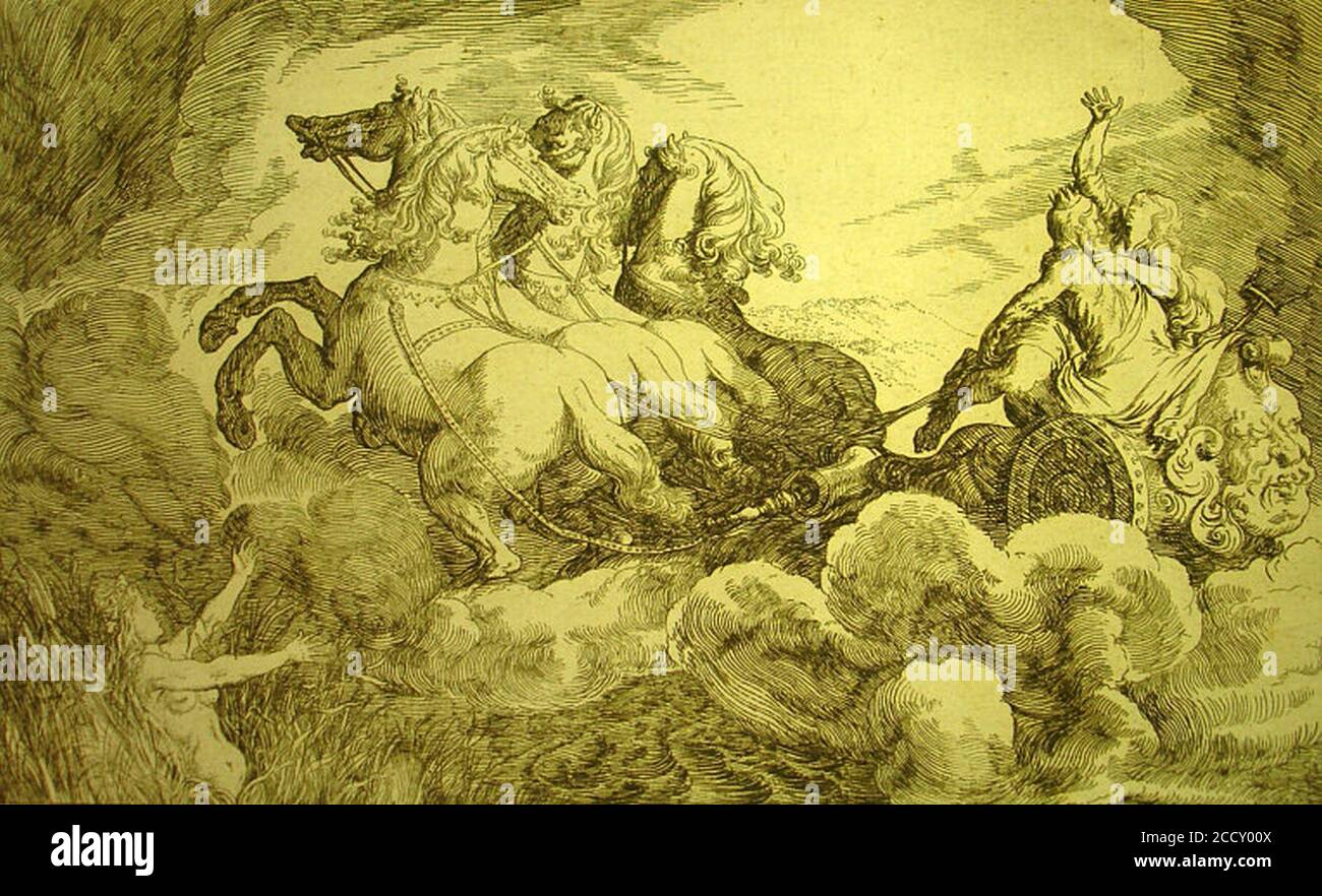 Johann Wilhelm Bauer 1659 - Cyane and Pluto Stock Photo - Alamy