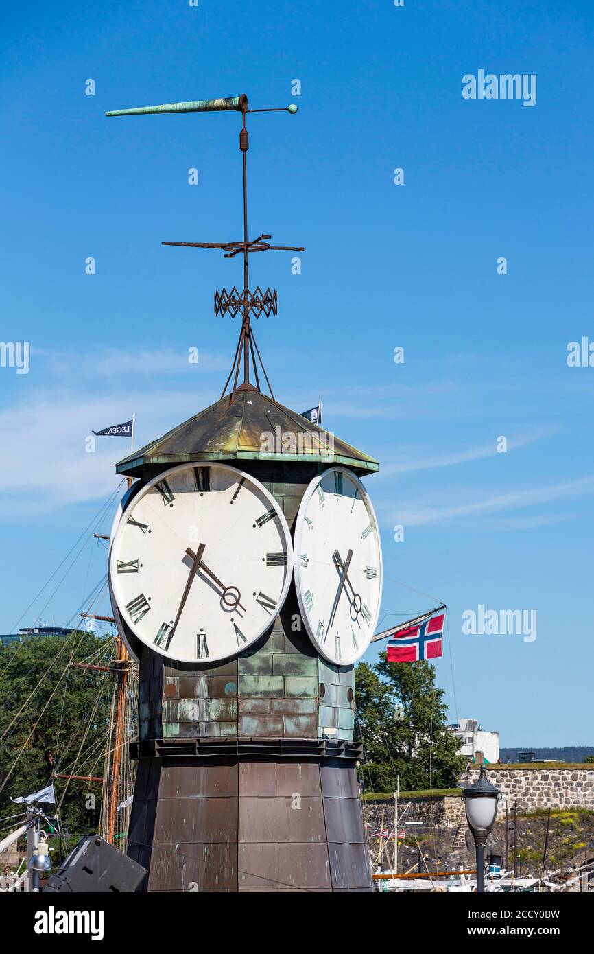 Oslo clock tower hi-res stock photography and images - Alamy