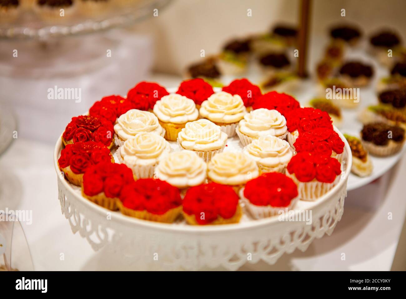 Luxury chocolate handmade candy shape of flower Stock Photo - Alamy
